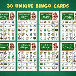 School-themed Bingo Game Printable | Digital Download | Fun ...