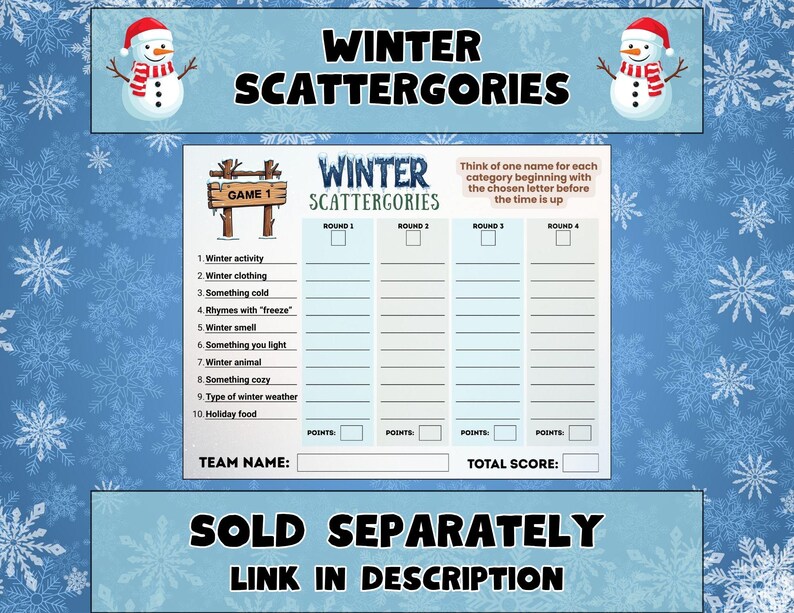 Christmas Charades Game • 108 Printable Holiday Cards (instant Download ...