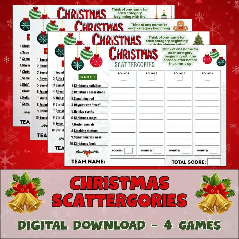 Christmas Party Worksheet - Etsy