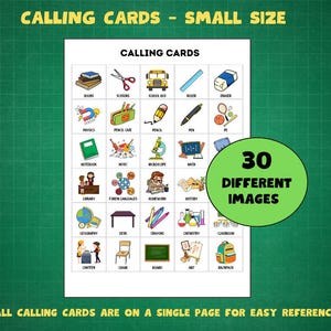 School-themed Bingo Game Printable | Digital Download | Fun ...