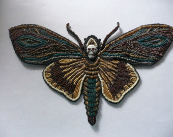 Hawk Moth Embroidery - Etsy