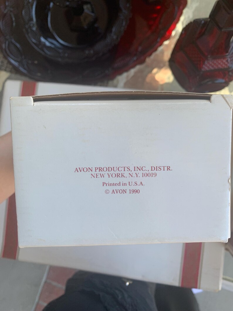 Vintage Avon 1973 New in Boxes Ruby Red 1876 Cape Cod Dinnerware Set - Etsy