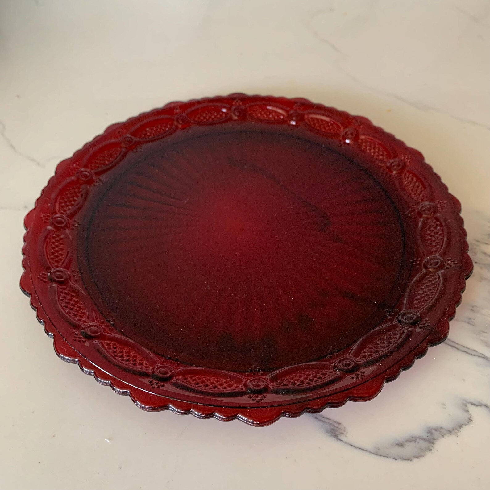 Vintage Avon 1973 New in Boxes Ruby Red 1876 Cape Cod Dinnerware Set - Etsy