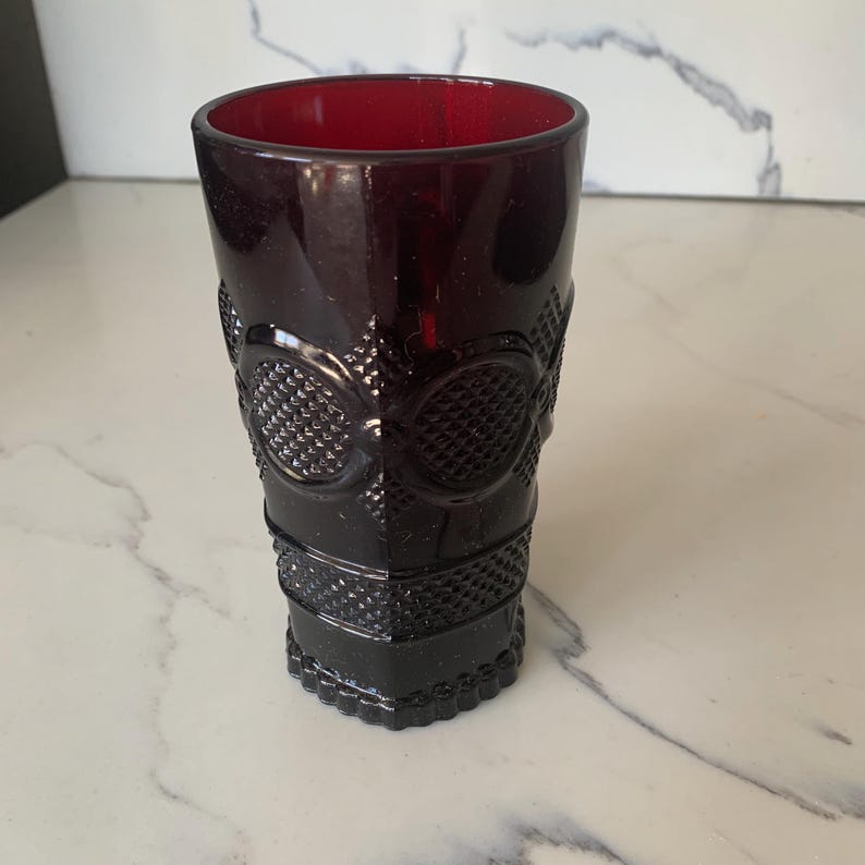 Vintage Avon 1973 New in Boxes Ruby Red 1876 Cape Cod Dinnerware Set - Etsy