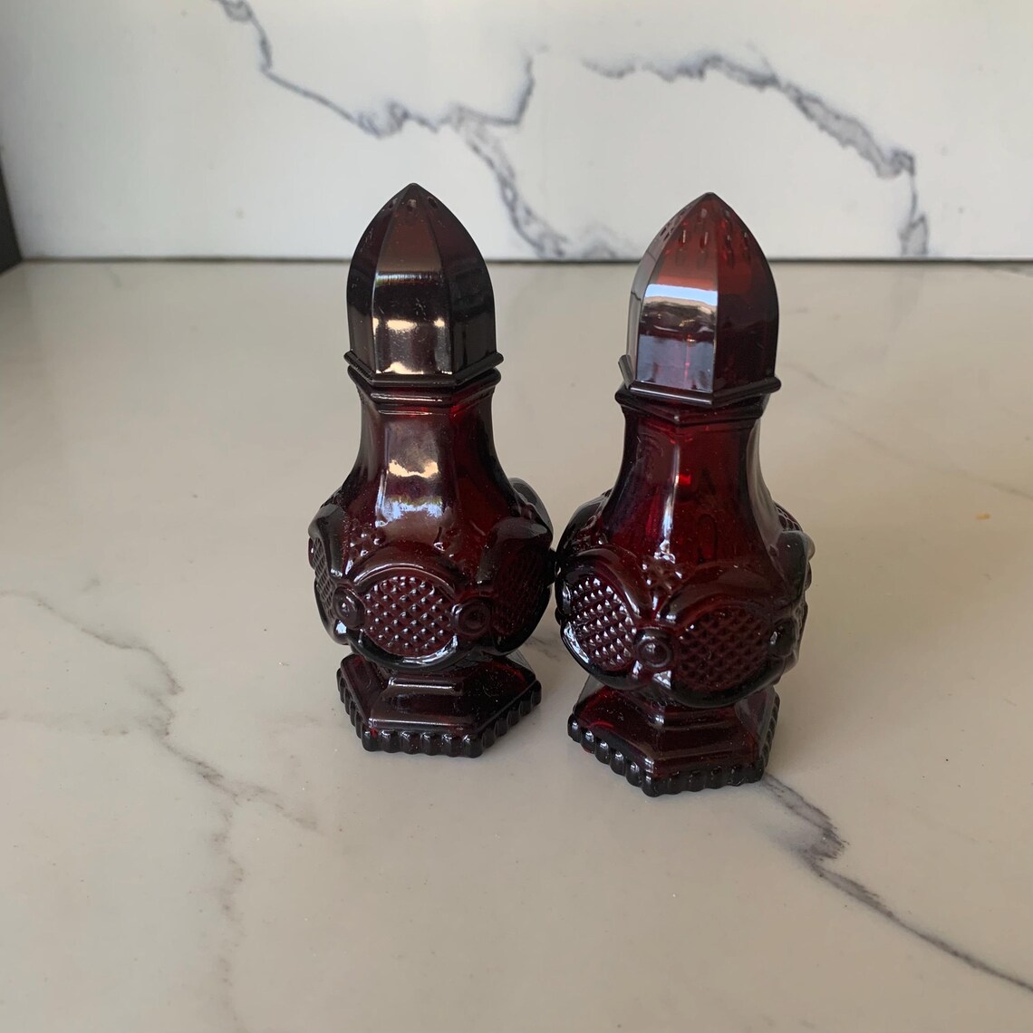 Vintage Avon 1973 New in Boxes Ruby Red 1876 Cape Cod Dinnerware Set - Etsy