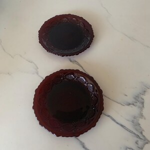 Vintage Avon 1973 New in Boxes Ruby Red 1876 Cape Cod Dinnerware Set - Etsy