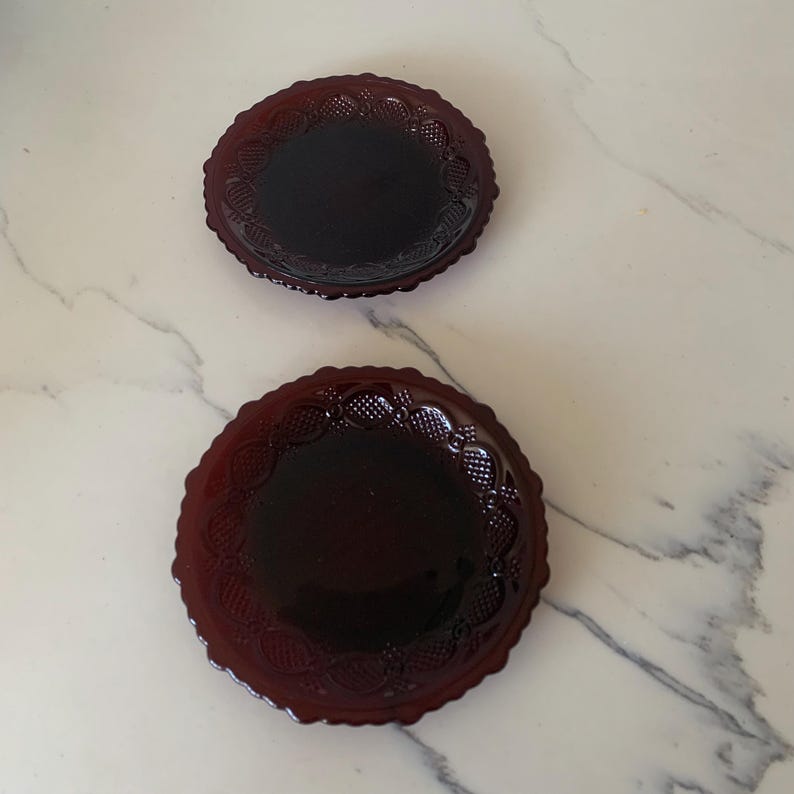 Vintage Avon 1973 New in Boxes Ruby Red 1876 Cape Cod Dinnerware Set - Etsy