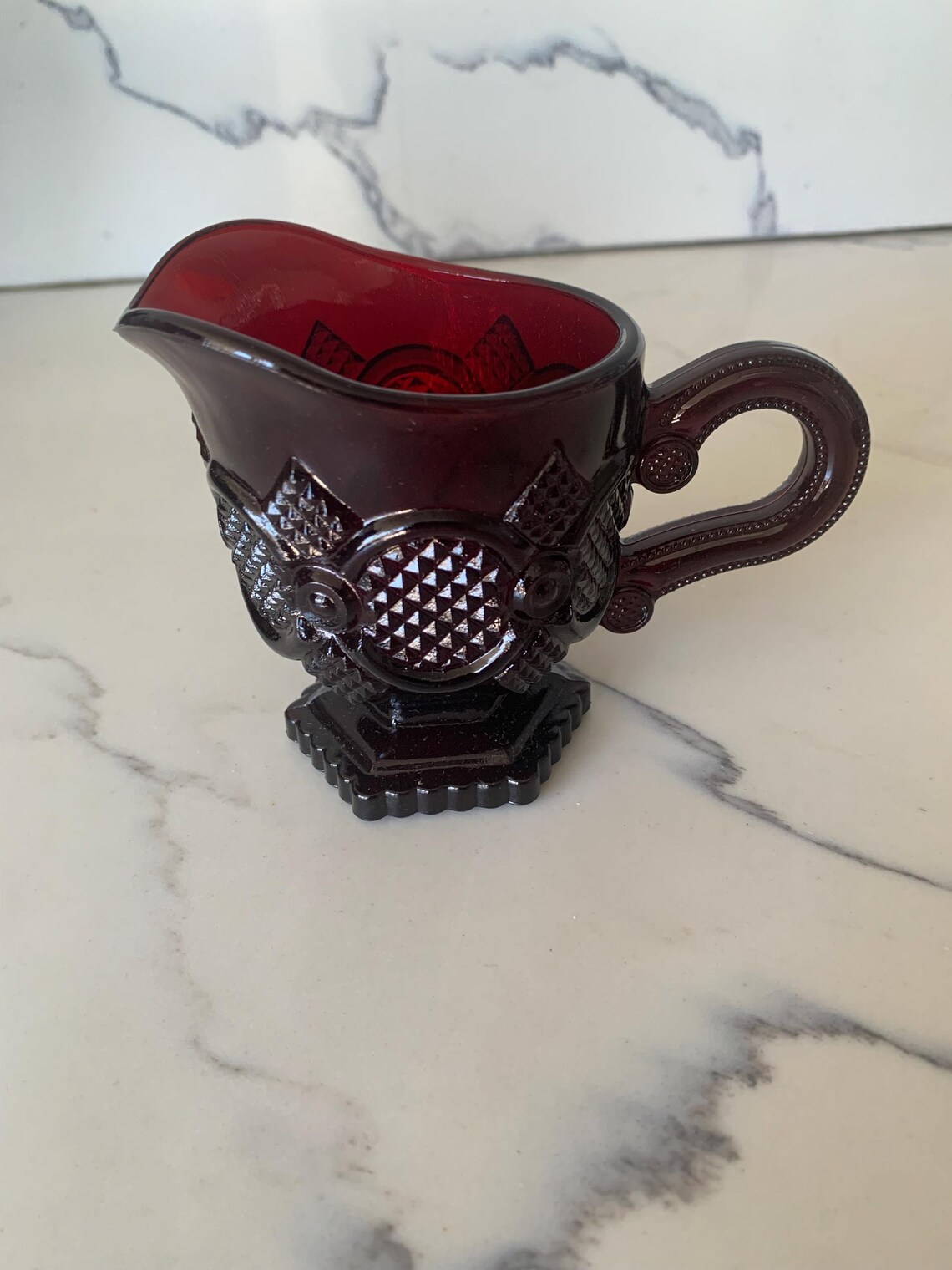 Vintage Avon 1973 New in Boxes Ruby Red 1876 Cape Cod Dinnerware Set - Etsy