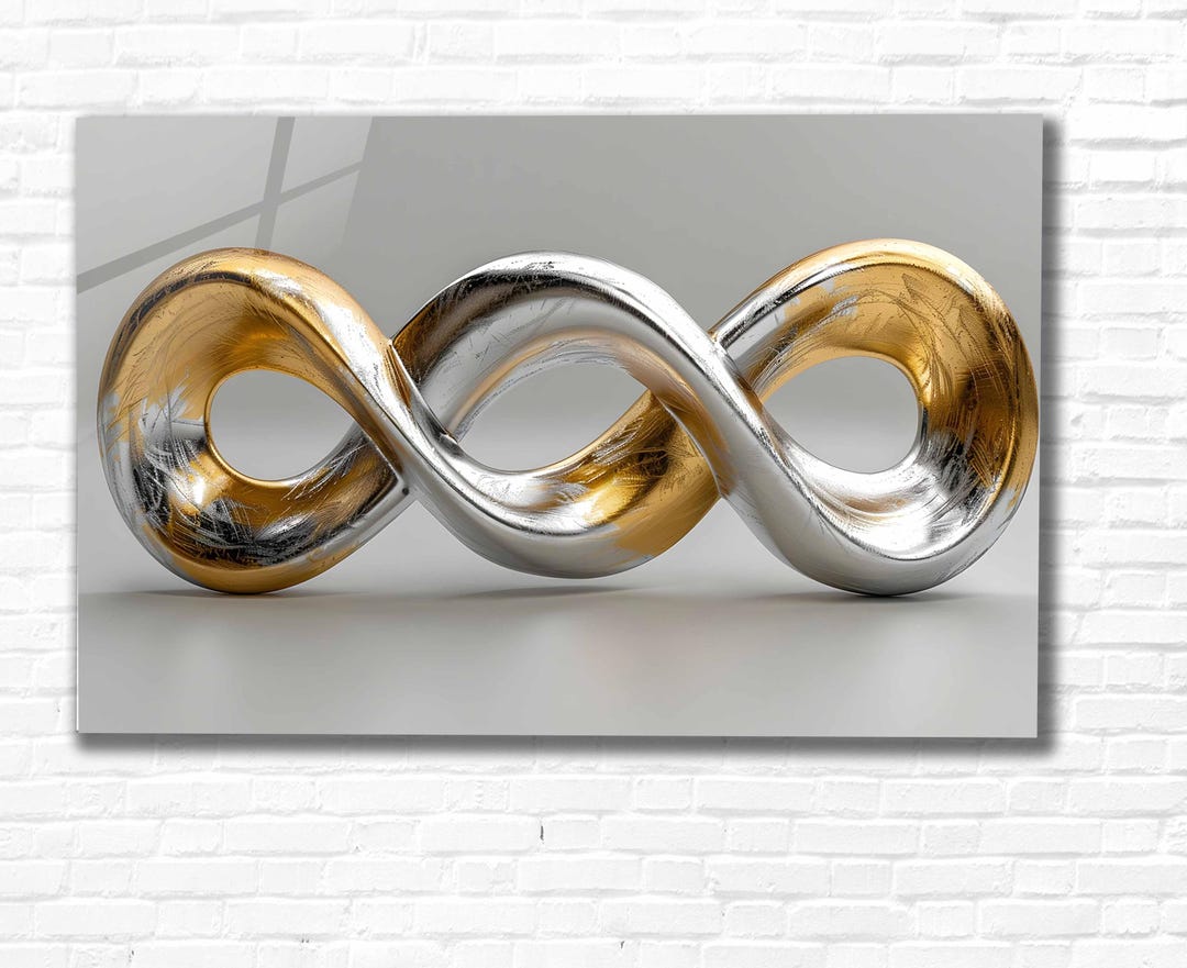 Infinity Symbol Tempered Glass Wall Art Abstract, Panoramic Wall Art ...