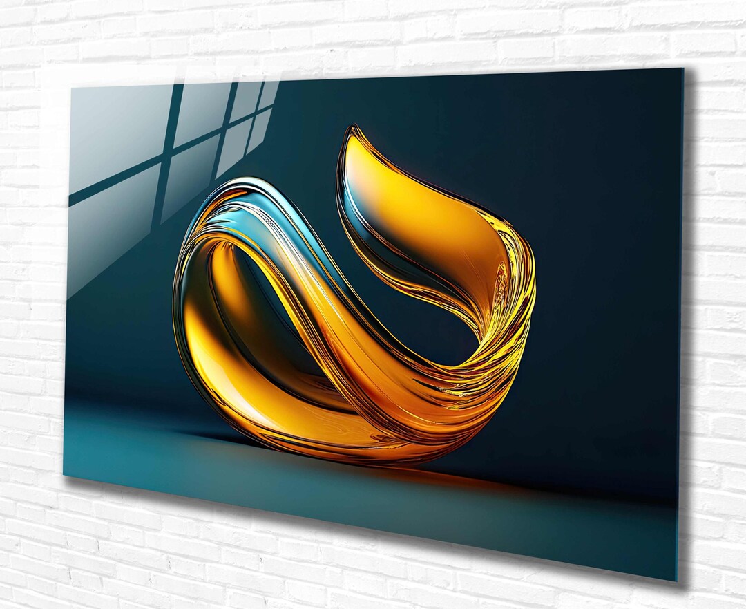 Infinity Symbol Tempered Glass Wall Art Abstract, Panoramic Wall Art ...