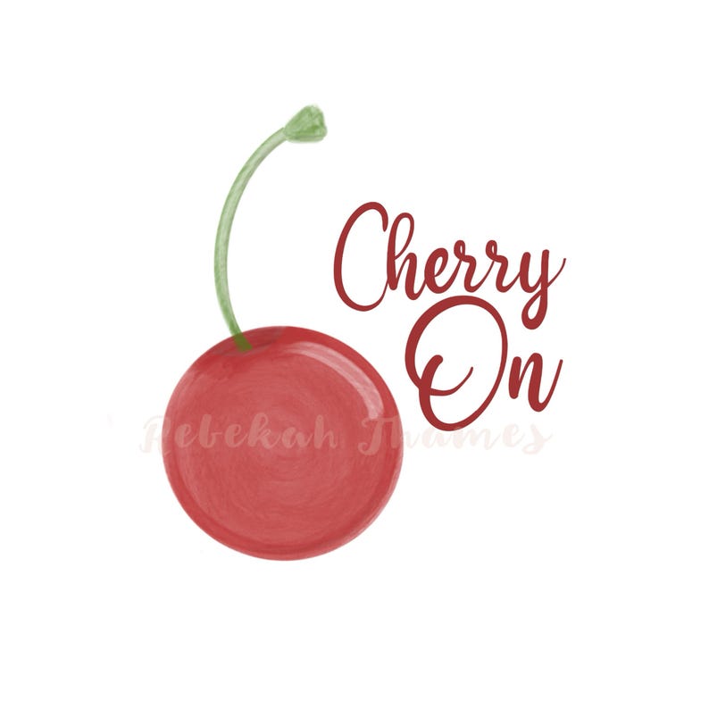 Cherry Quote Digital Colored PNG Files - Etsy