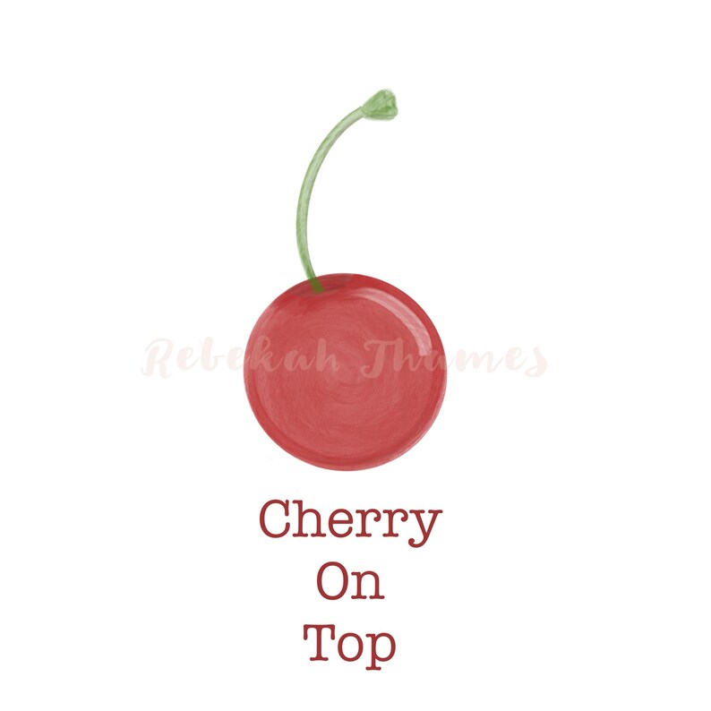 Cherry Quote Digital Colored PNG Files - Etsy