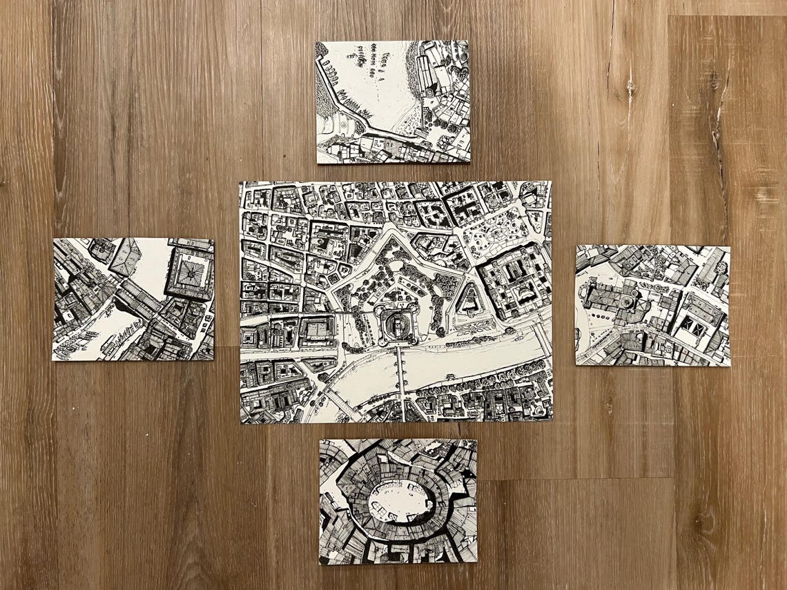 Map of Castel Sant’angelo - Etsy