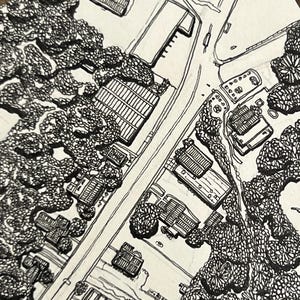 Map of the Five Corners of Hackettstown New Jersey - Etsy