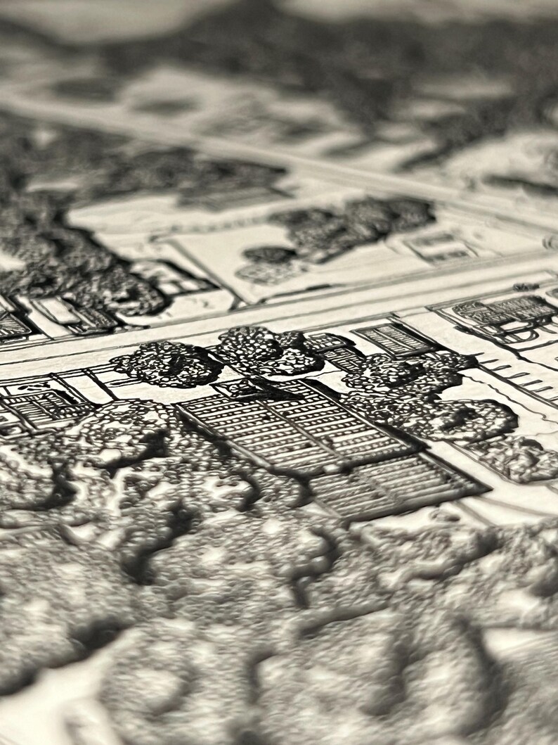 Hand Drawn City Map of the Five Corners of Hackettstown New Jersey - Etsy