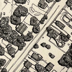 Map of the Five Corners of Hackettstown New Jersey - Etsy