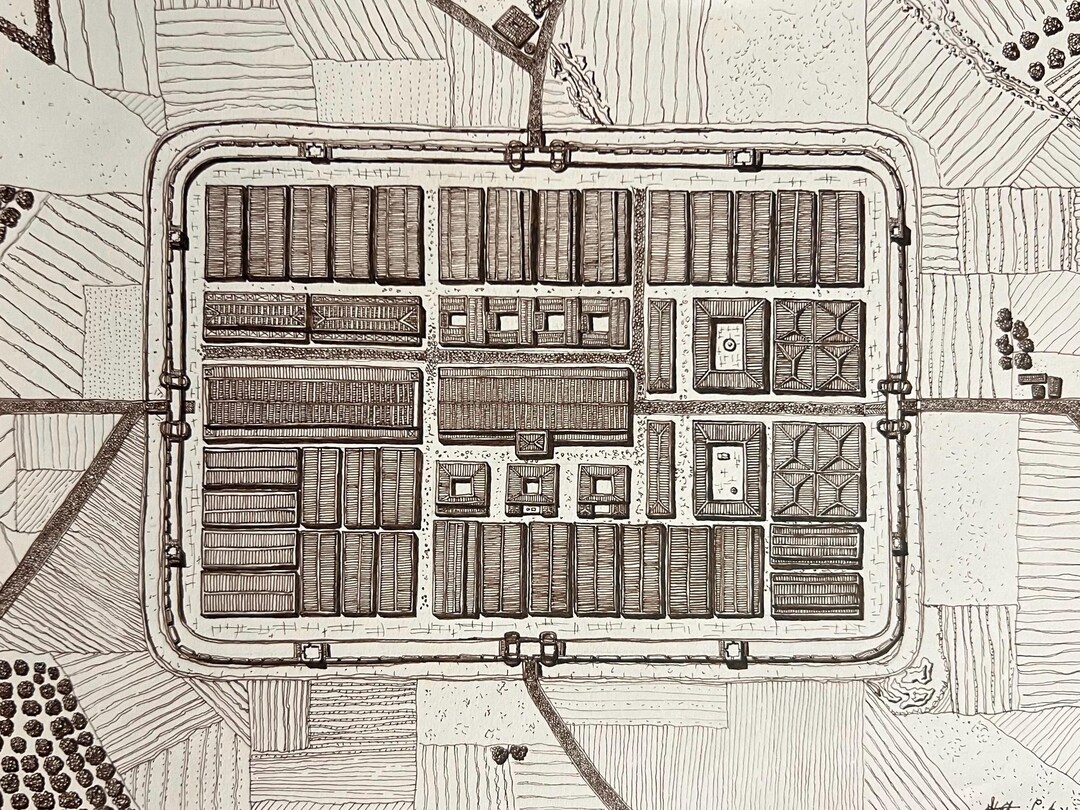 Map of a Permanent Roman Military Garrison - Etsy