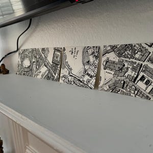 Hand Drawn Map of Ponte Di Rialto, Venice Italy - Art Print Only - Etsy