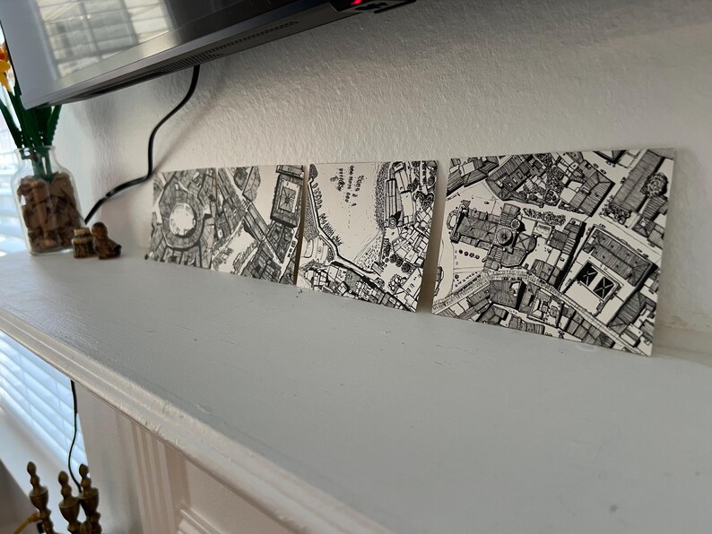 Hand Drawn Map of Ponte Di Rialto, Venice Italy - Art Print Only - Etsy