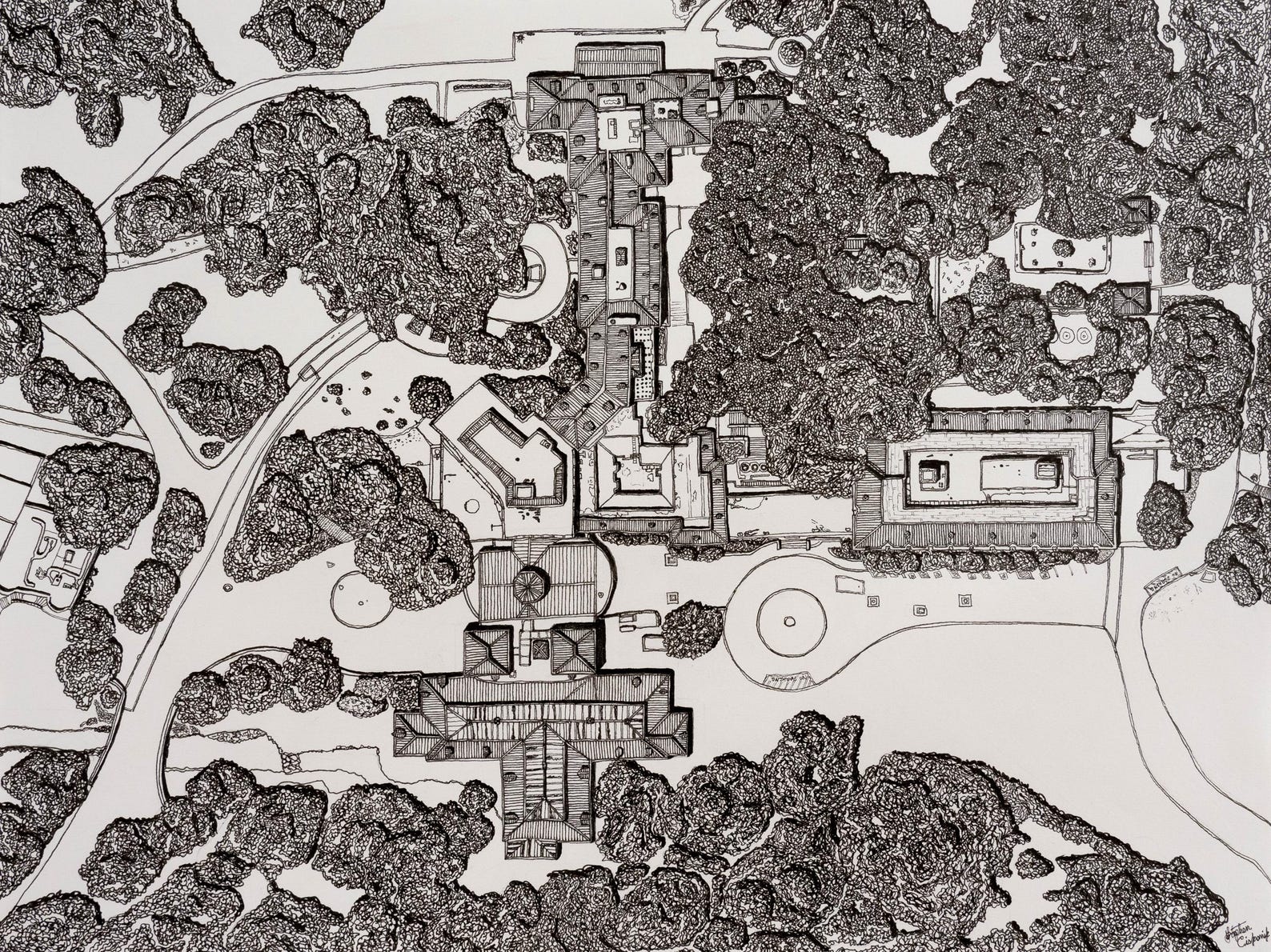 Map of Winterthur Museum Delaware - Etsy