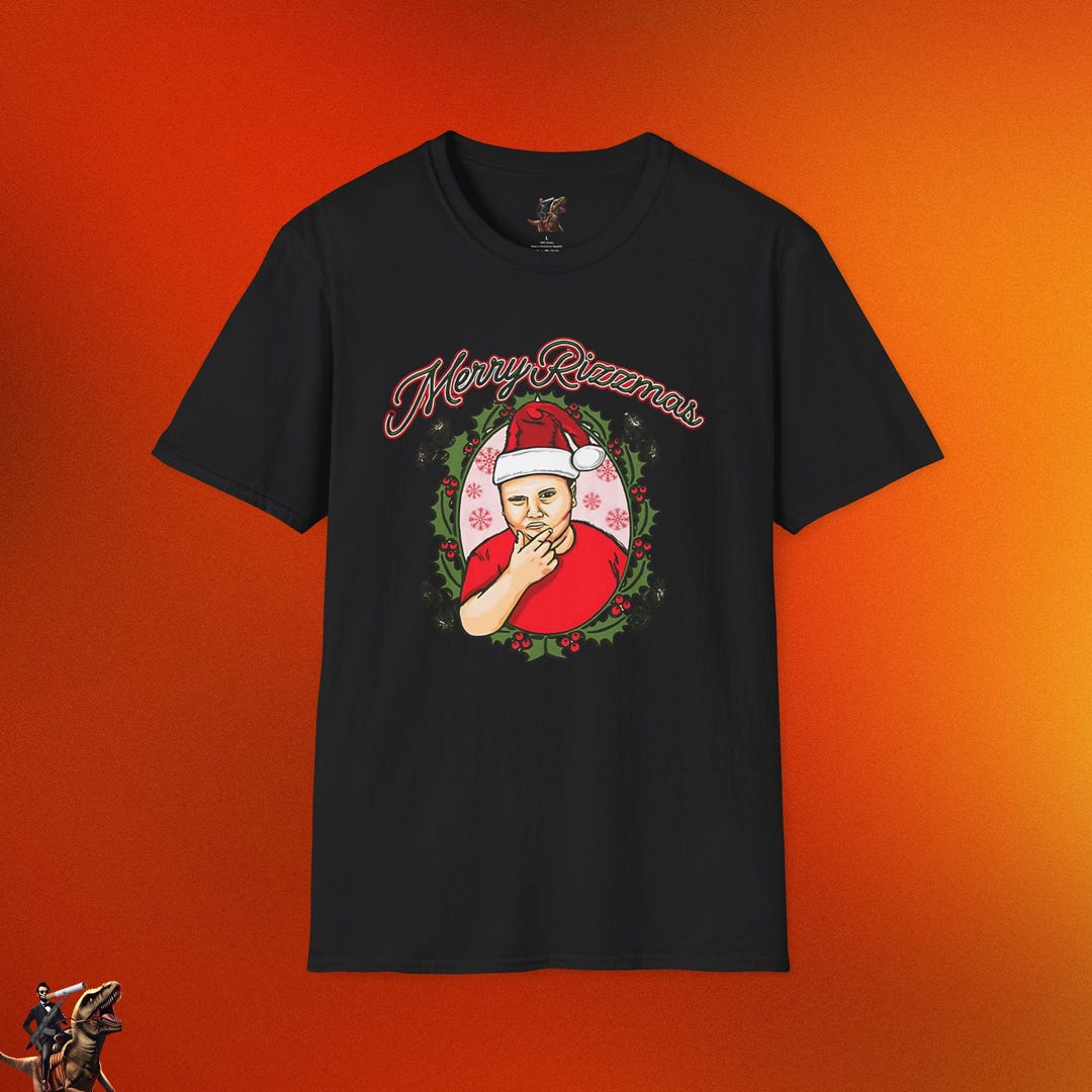 Merry Rizzmas, Christmas, Rizzler T Shirt. - Etsy
