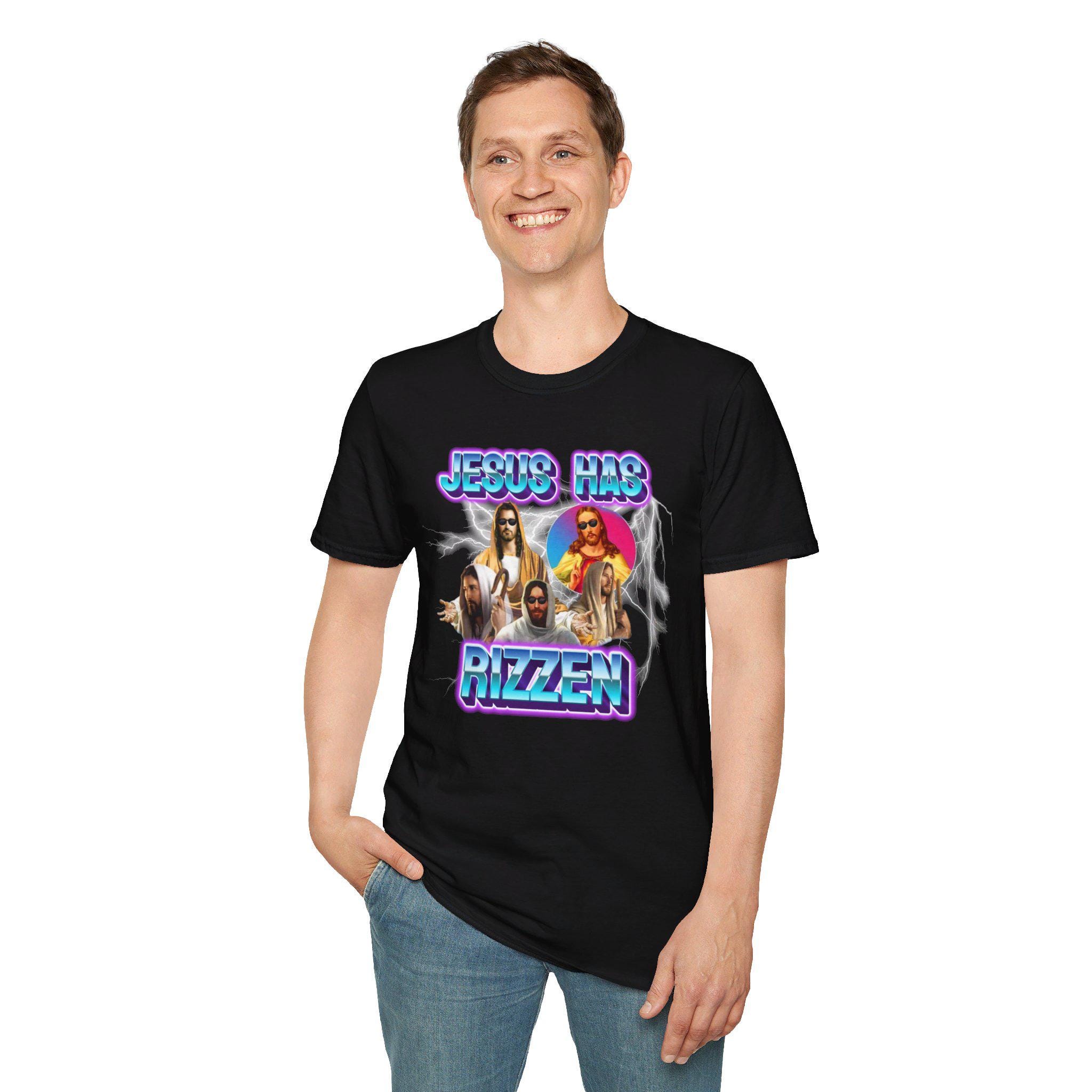 Jesus Has Rizzen Funny Christian Shirt, Meme, Goofy T-shirts - Etsy