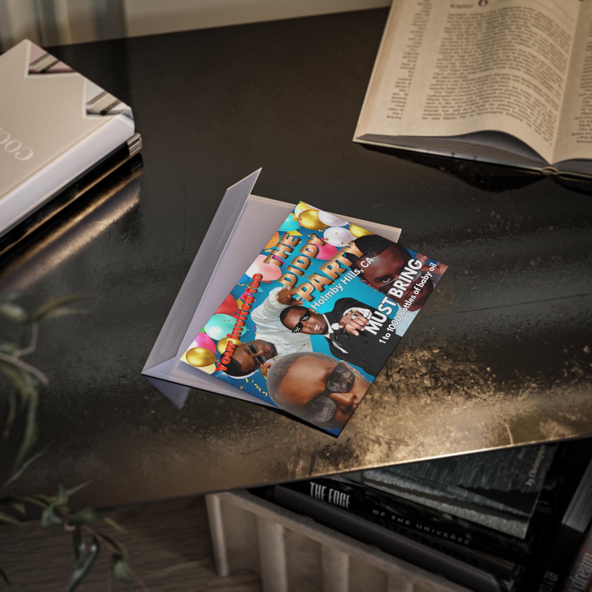 Diddy Party Invitation, Your Invited to the Diddy Party, Diddy Part, P ...