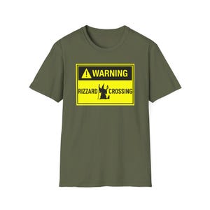 WARNING!!! Rizzard Crossing, Funny, Meme, Goofy Ahh T Shirt - Etsy