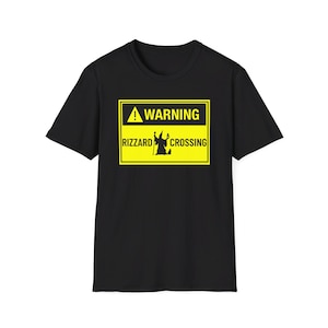 WARNING!!! Rizzard Crossing, Funny, Meme, Goofy Ahh T Shirt - Etsy