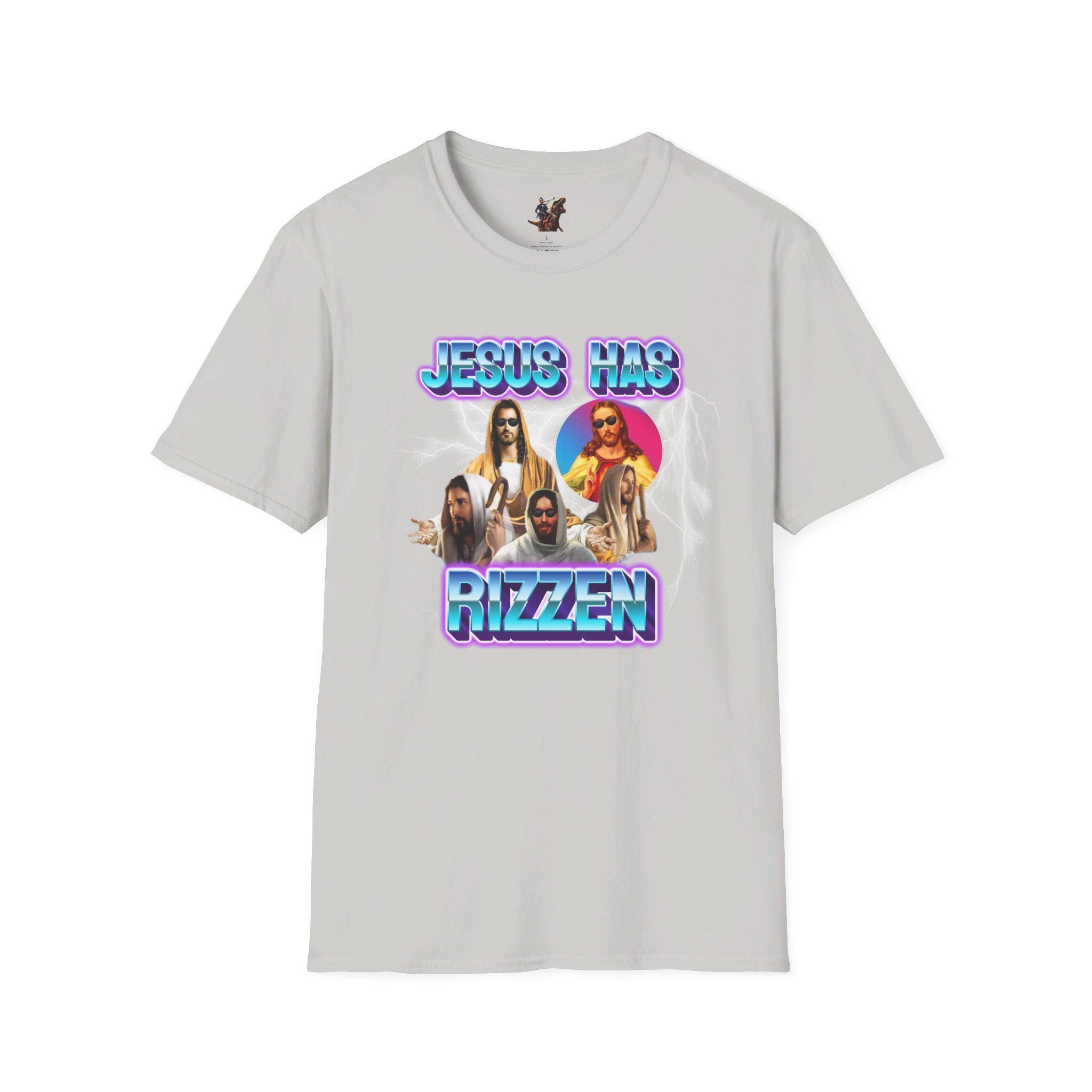Jesus Has Rizzen Funny Christian Shirt, Meme, Goofy T-shirts - Etsy