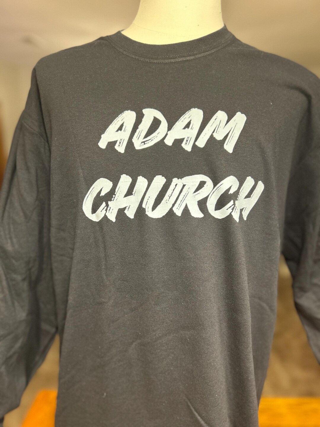 Long Sleeve - Black Adam Church T-shirt - Etsy