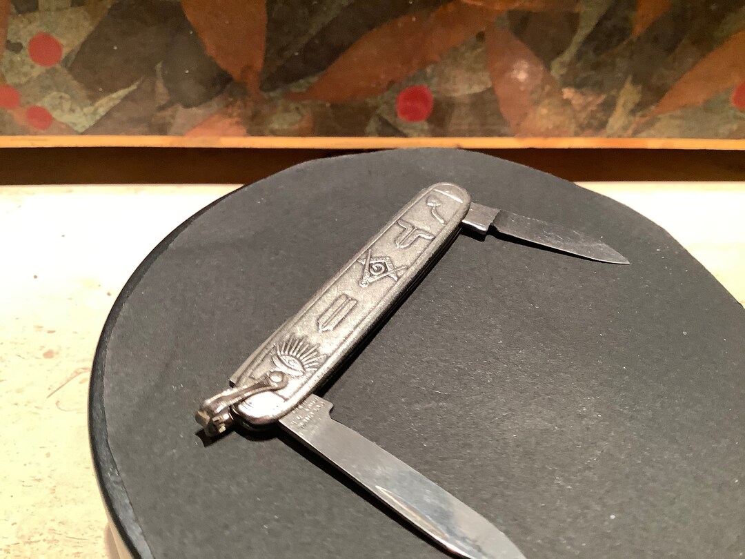 Elegant Masonic Silver Pen Knife 1920s. ID Marks of Manufacturer ...