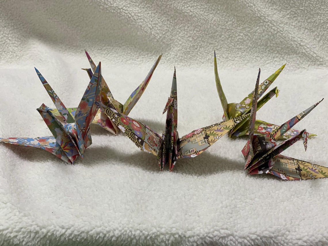 Present 5origami Crane Wedding Favors, Paper Crane Decorations ...