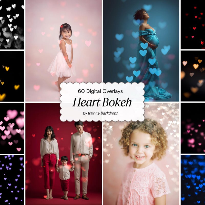 Heart Overlays Set - Etsy