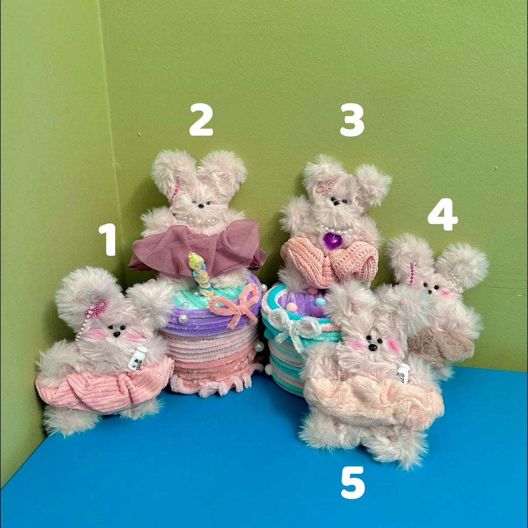 Adopt Me Handmade Fuzzy Keychain – Bear, Doggie, Bunny Handcrafted ...