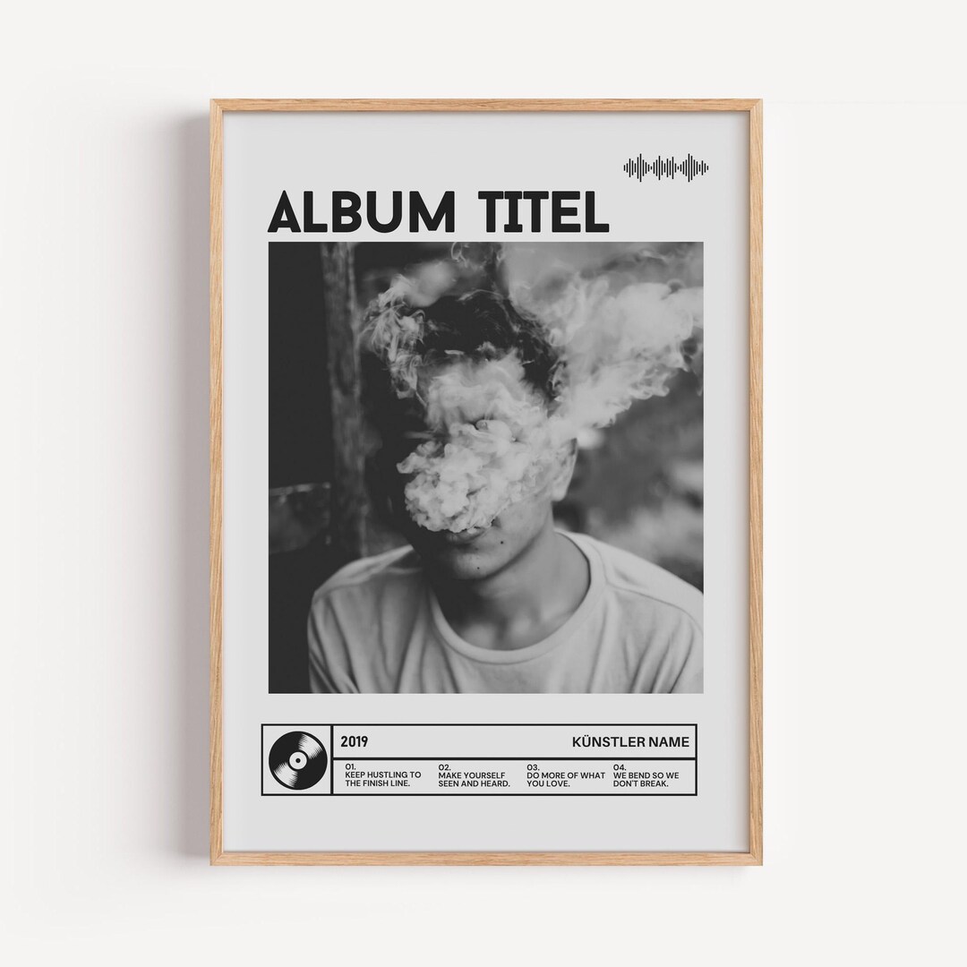 Personalized Music Album Poster, Personalized Album Design, Personal ...