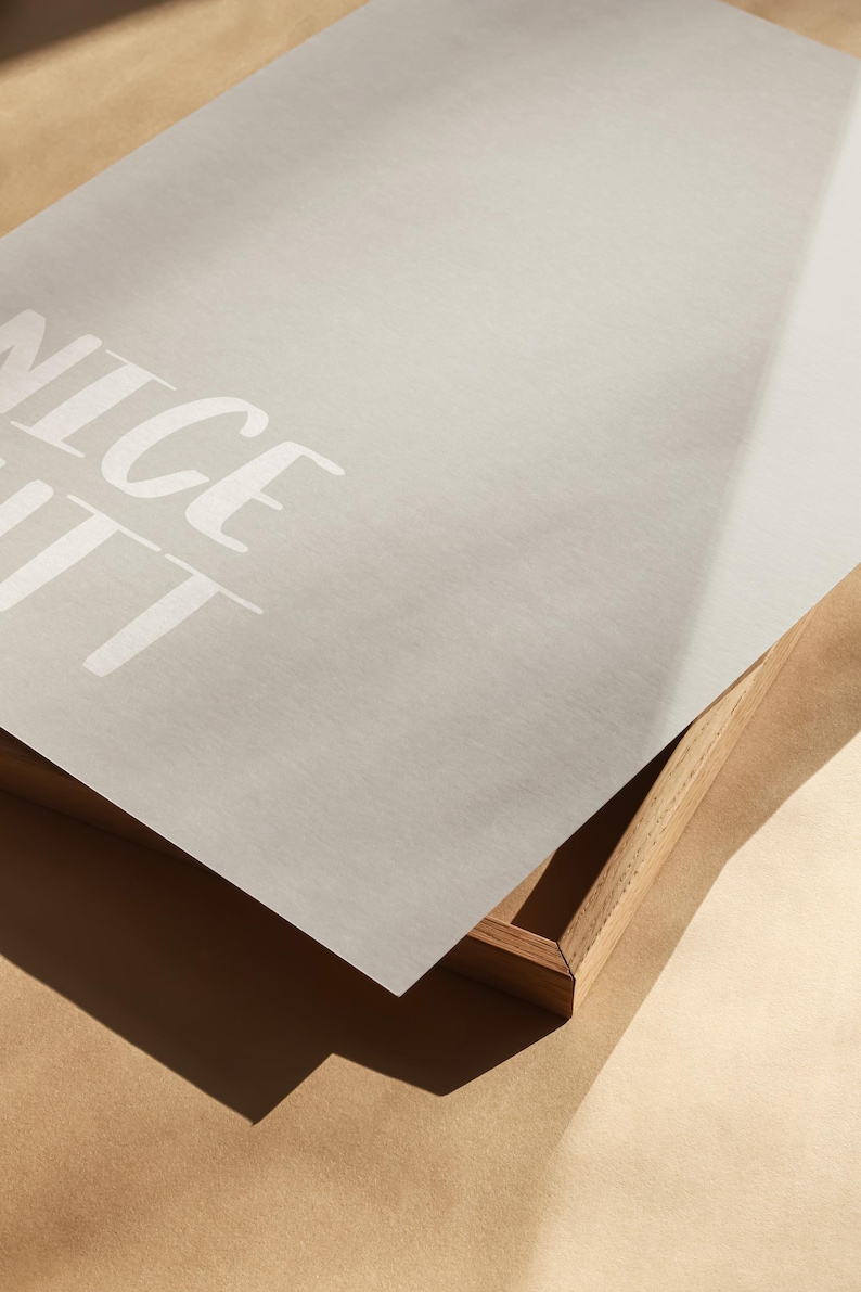 Nice Butt Poster: Minimalist Typography Print (digital Download) - Etsy