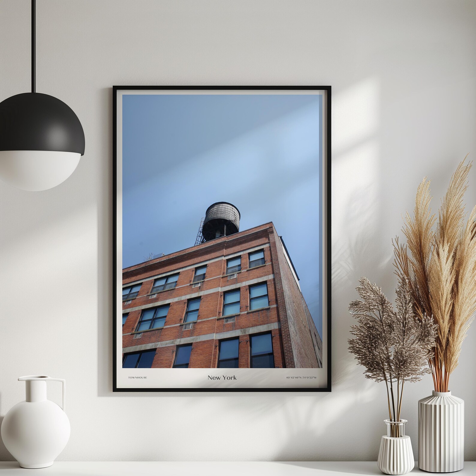 New York Townhouse Poster - Urban Elegance Photography, Modern Home ...