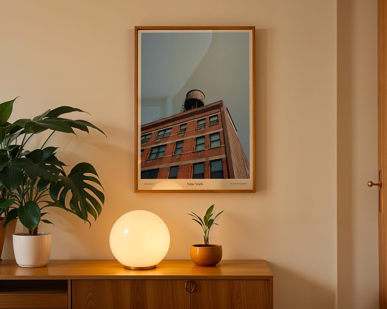 New York Townhouse Poster - Urban Elegance Photography, Modern Home ...