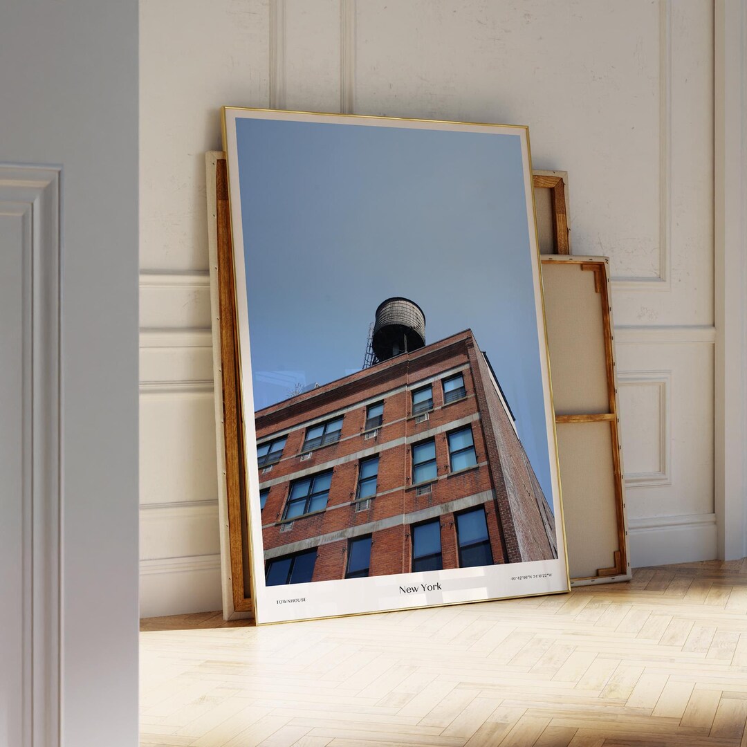 New York Townhouse Poster - Urban Elegance Photography, Modern Home ...
