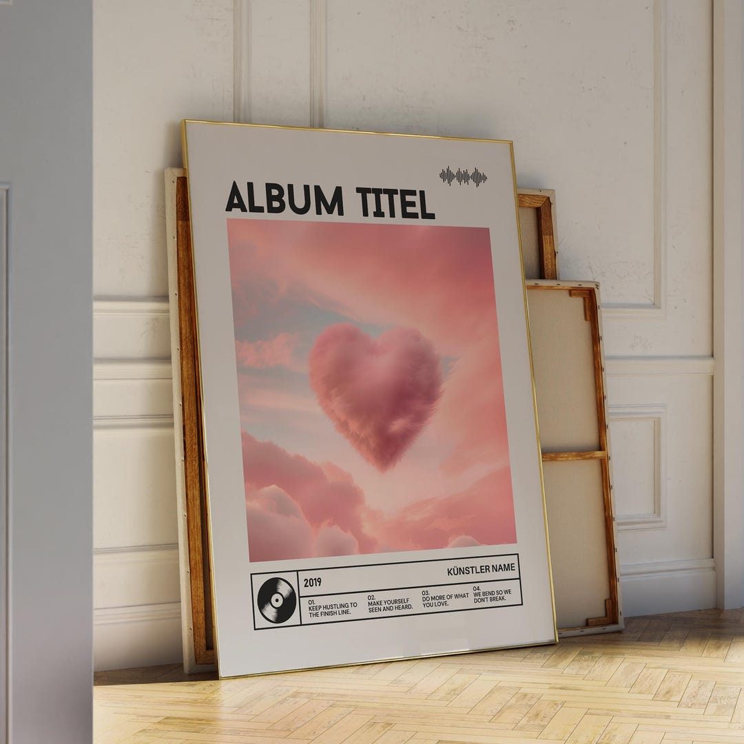 Personalized Music Album Poster, Personalized Album Design, Personal ...