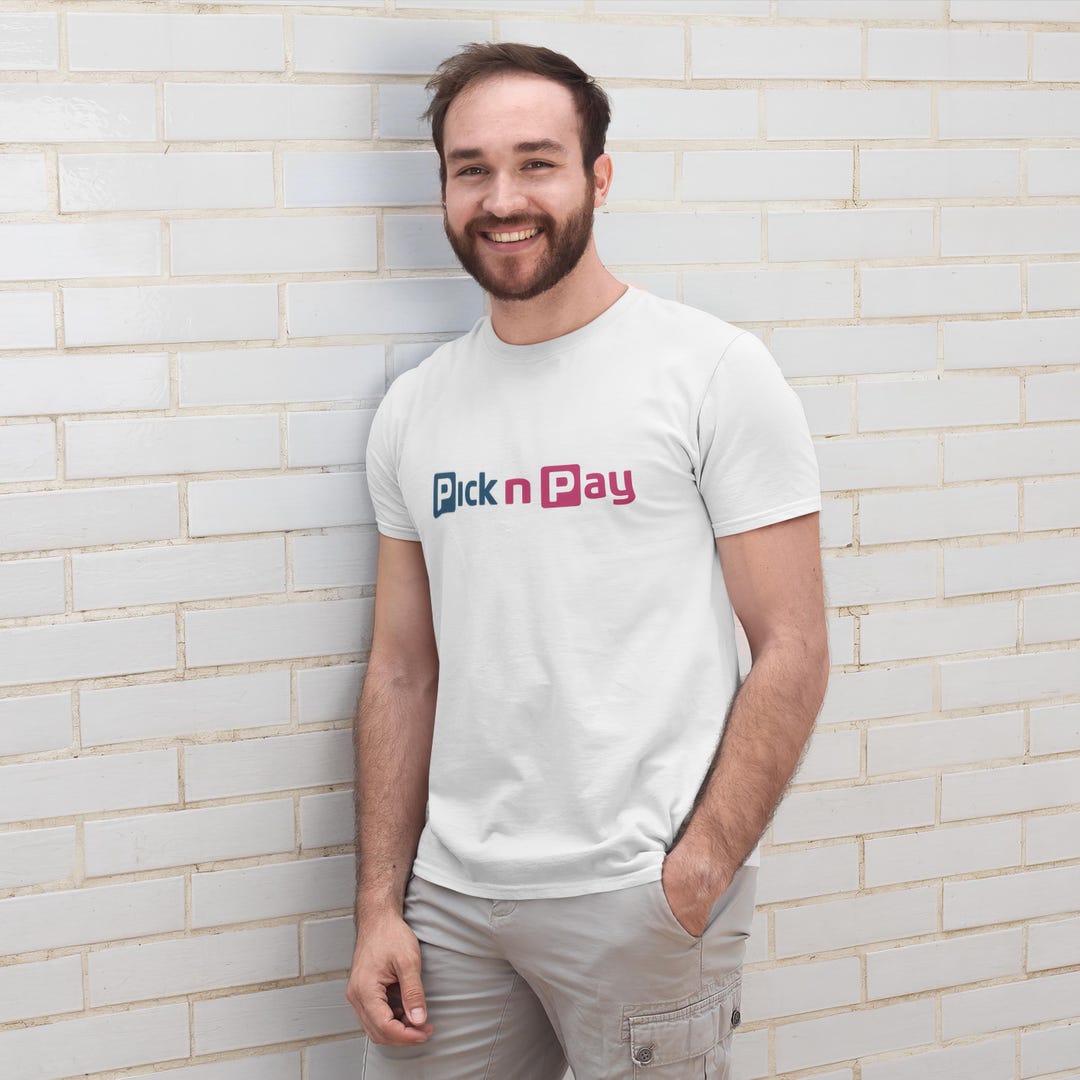 Pick N Pay Logo Graphic T-shirt | South African Shop Tee | White - Etsy