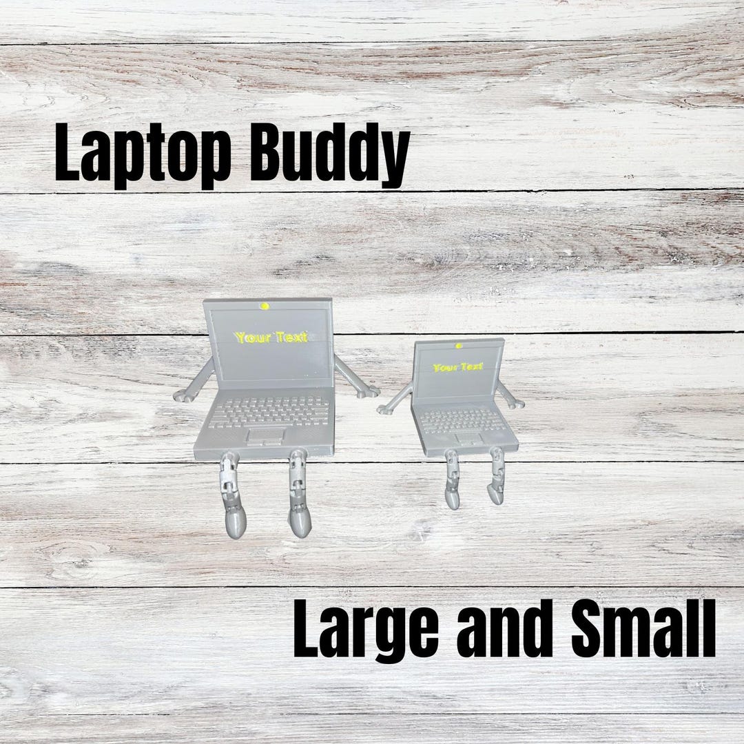 3D Printed Laptop Buddy Figurine – Desk Decor, Fun Gift - Etsy