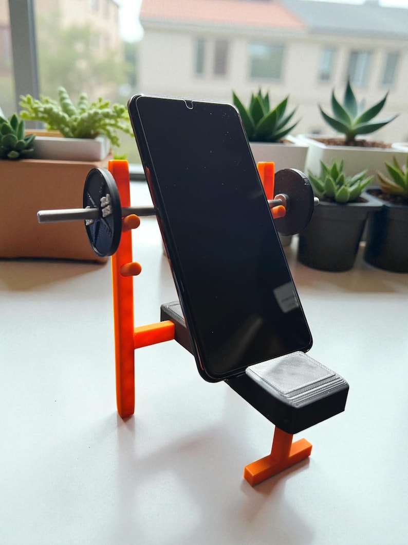 3d-printed Weight Bench Phone Stand: Gym Lover Desk Accessory - Etsy