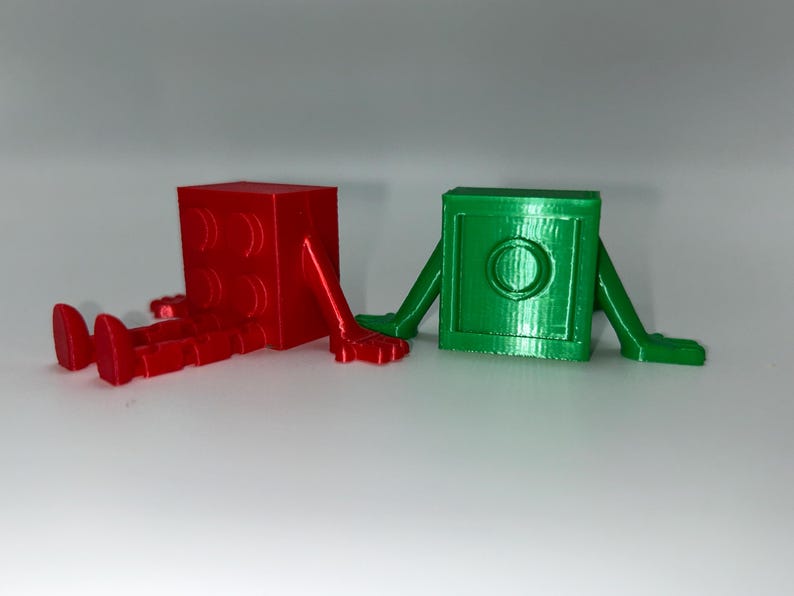 Mini Brick Buddy Jr. Figure: Custom 3D Printed Desk Toy - Etsy