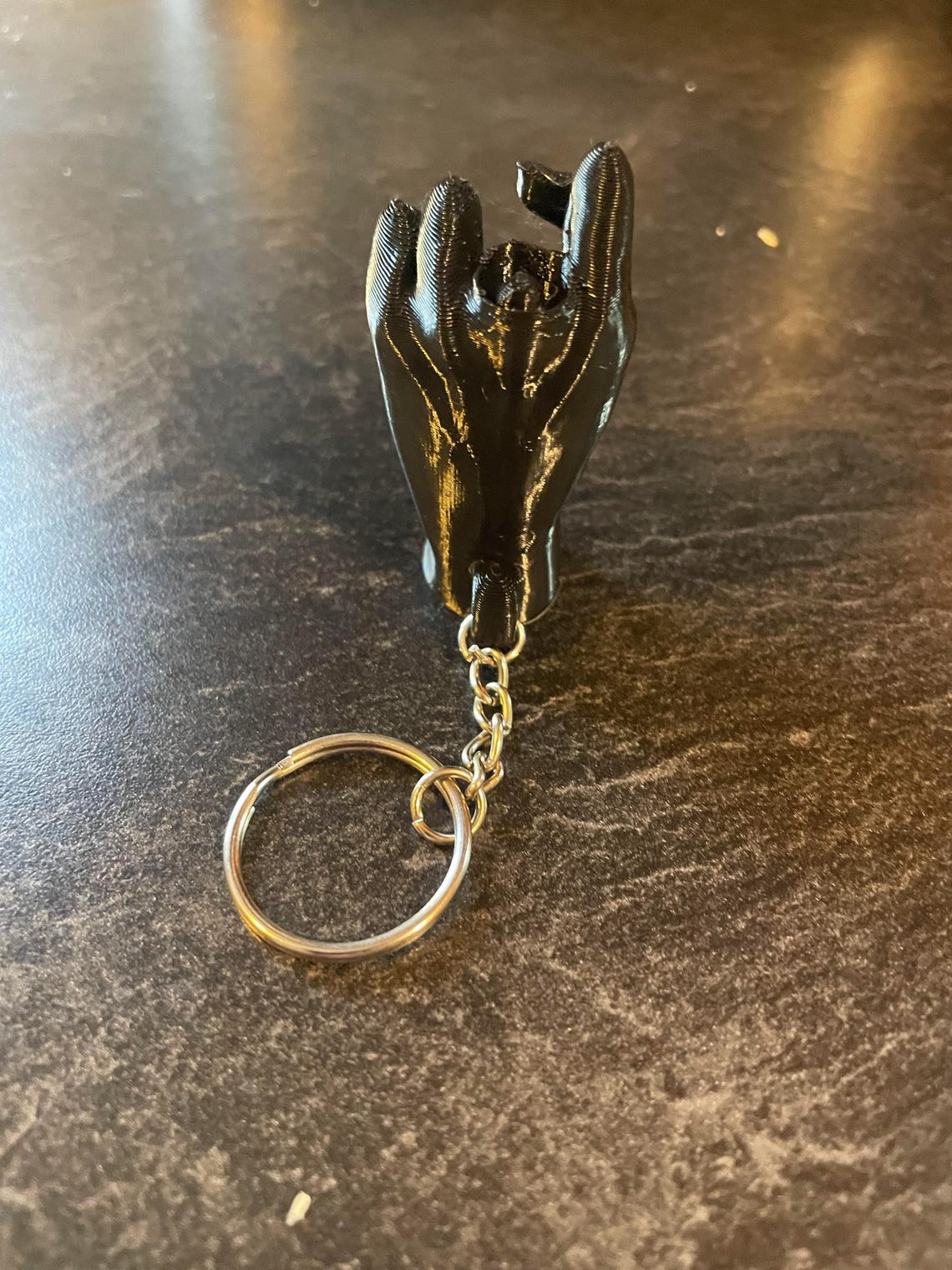 Collapsing Middle Finger Keychain - Etsy