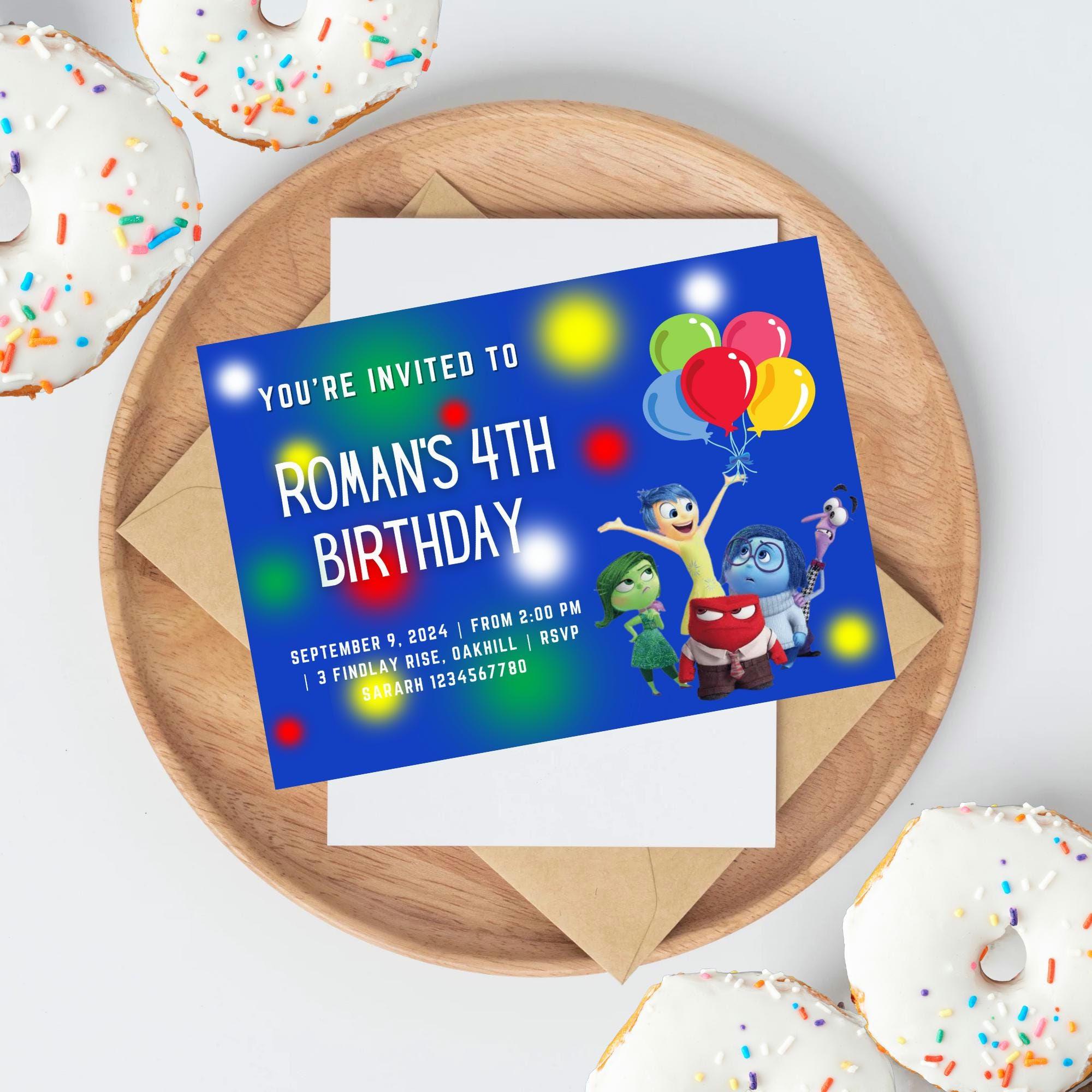 Editable Inside Out Party Invitation - Etsy