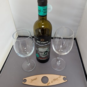 Personalised Handcrafted Wooden Wine Glass Butler | Perfect for Wine ...