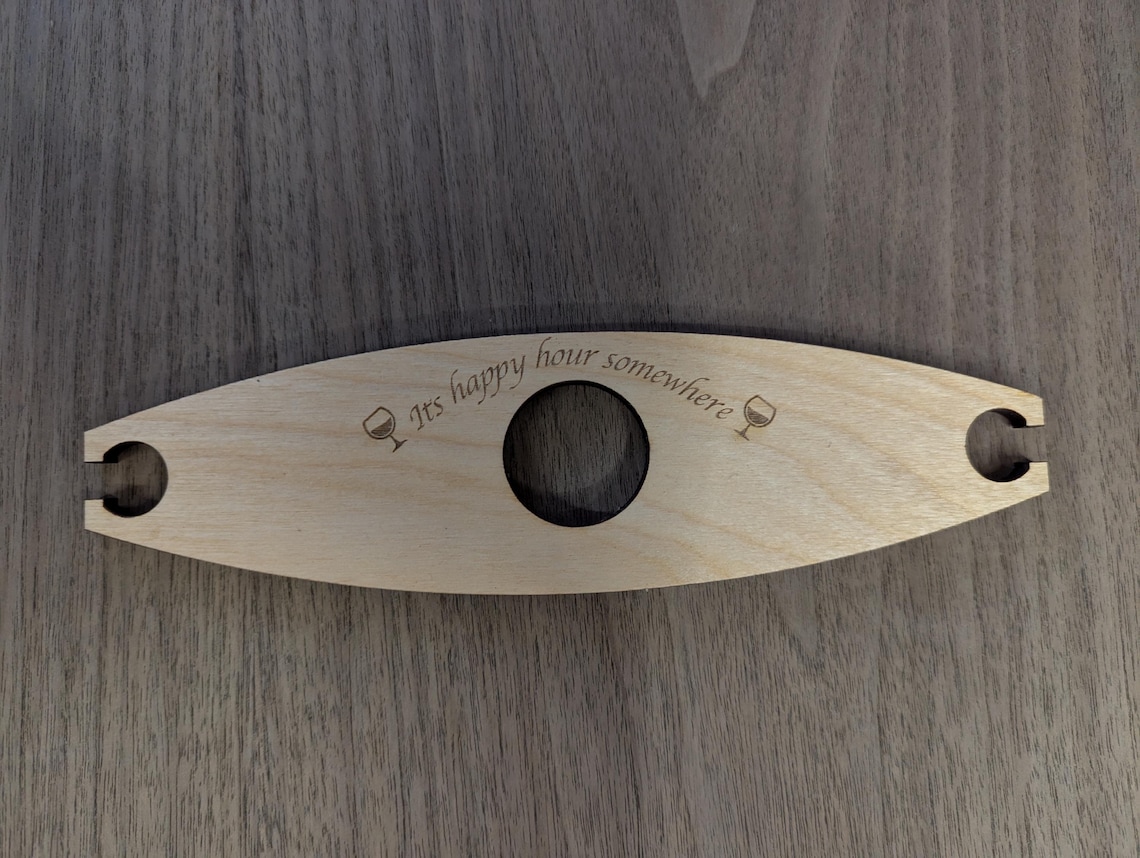 Personalised Handcrafted Wooden Wine Glass Butler | Perfect for Wine ...
