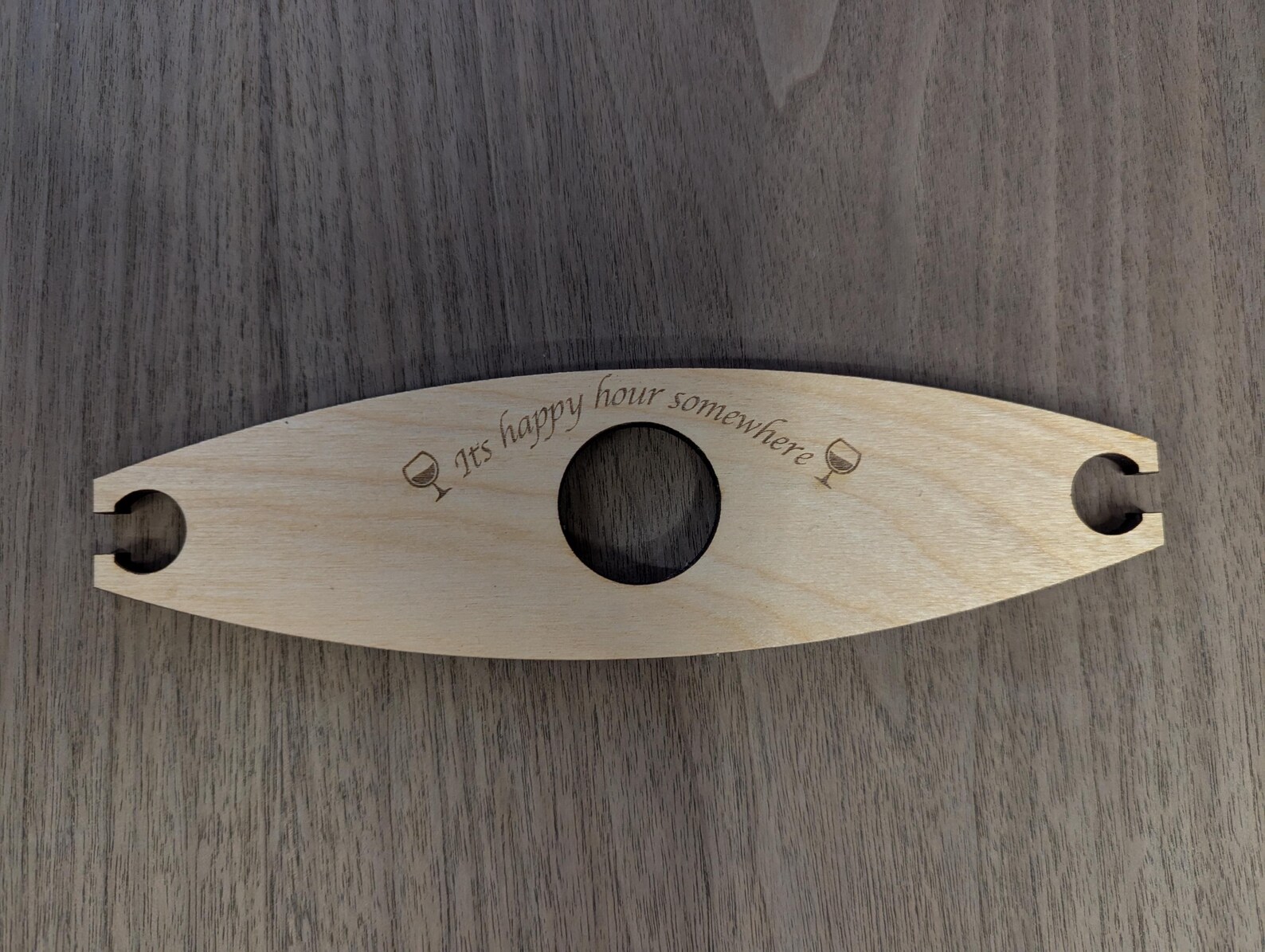 Personalised Handcrafted Wooden Wine Glass Butler | Perfect for Wine ...
